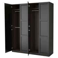 China Custom Swing Door Wardrobe 18mm MFC Bedroom Furniture with DTC Soft Close Hinges for sale