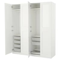 China Custom Swing Door Wardrobe 18mm MFC Bedroom Furniture with DTC Soft Close Hinges for sale