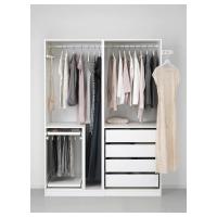 China Matte White Cream Flat Panel Lacquer Sliding Door Wardrobe Closet Cloth Bedroom Storage for sale