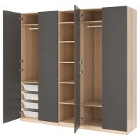 China Bedroom Swing Door Wardrobe Modern Modular Melamine Custom Sliding Wardrobe for sale