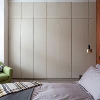 China Modern Matte Swing Door Wardrobe Grey Lacquer Handless Bedroom Closet Wardrobe for sale