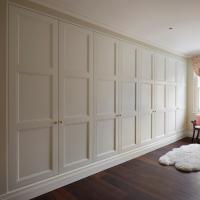 China Matte White Shaker Style Lacquer Wardrobe 18mm Plywood Customizable Bedroom Storage for sale