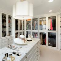 China Walk In Glass Door Big Wardrobe Closets Classic Multi Color U Shape Solid Wood Pole System for sale