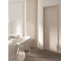 China Grey Melamine Interior Door 9mm MFC Engineered Solid Wood Block Board Custom Sizes for sale