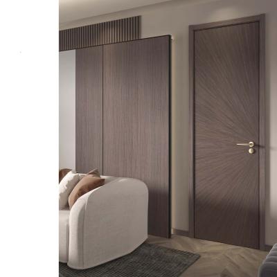 China Grey Melamine Interior Door 9mm MFC Engineered Solid Wood Block Board Custom Sizes for sale
