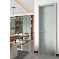 China Luxury Cherry Interior Swinging Wooden Flush Door 18mm MFC for sale