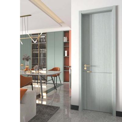 China Luxury Cherry Interior Swinging Wooden Flush Door 18mm MFC for sale