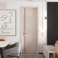 China Luxury Cherry Interior Swinging Wooden Flush Door 18mm MFC for sale