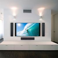 China Contemporary Grey White Lacquer TV Cabinet Stand Bench for sale