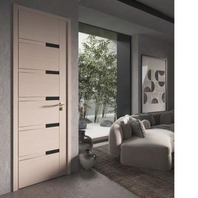 China Melamine Flush Plywood Wooden Interior Door 40mm x 2200mm Custom Size for sale