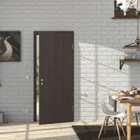 China Modern Security Wood Veneer Interior Door 40mm Thickness Brown Gray Custom Sizes for sale