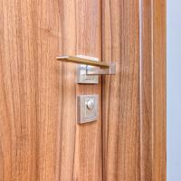 China Interior White Composite Painting Lacquer Wood Door 5mm MFC Leaf 18mm Frame for sale