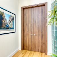 China Interior White Composite Painting Lacquer Wood Door 5mm MFC Leaf 18mm Frame for sale