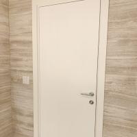 China Apartment Melamine Wooden Interior Doors Modern Design Black Brown for sale