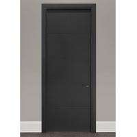 China OEM Interior Wood Doors Durable Panel Bedroom Beige Grey Melamine Interior Door With Lock for sale