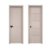 China Melamine Flush Plywood Wooden Interior Door 40mm x 2200mm Custom Size for sale