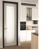 China Melamine Flush Plywood Wooden Interior Door 40mm x 2200mm Custom Size for sale