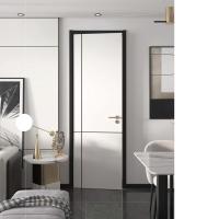 China Melamine Bedroom Wooden Interior Doors Panel Solid Core White Primer Modern for sale