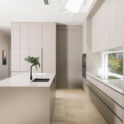 China 20mm Thick Lacquer Kitchen Cabinet With Range Hood Dishwasher for sale