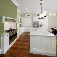 China American Style Solid Wood Kitchen Cabinet L Shape Standard White Shaker Door for sale