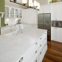 China American Style Solid Wood Kitchen Cabinet L Shape Standard White Shaker Door for sale