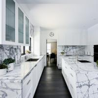 China E1 Grade White Lacquer Kitchen Cabinet American Shaker Style Custom U Shape 18mm Plywood for sale