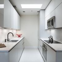 China Modern Acrylic Kitchen Cabinet MDF board Moisture Proof Units Set for sale