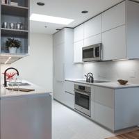 China Modern Acrylic Kitchen Cabinet MDF board Moisture Proof Units Set for sale