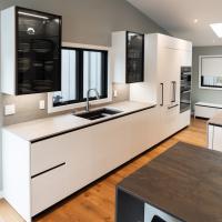 China Multifunctional White Melamine Kitchen Cabinet House Dining Table Center Unit Island for sale