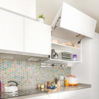 China L Shape Modular Furniture Small Kitchen Cupboards White Melamine Kitchen Storage Cabinet for sale