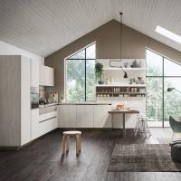 China Melamine Finish Kitchen Hanging Cabinet White Black Handless 16mm MDF Custom Size for sale
