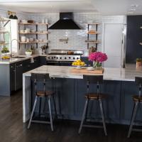China U Shape Dark Shaker Lacquer Black Wooden Kitchen Cabinets Set 580mm Base Unit for sale
