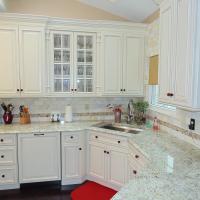 China White Solid Wood Farmhouse Kitchen Cabinet Doors Rustic Cabinets Custom Sizes 18mm for sale