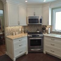 China White PVC Wall Kitchen Cabinet 18mm MDF Guangdong Factory Custom Sizes for sale