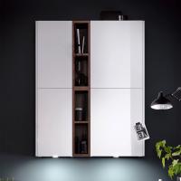 China U Shape Wood Veneer Kitchen Cabinet Custom Sizes 580mm Base Unit China Wholesale for sale
