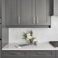 China Classical Solid Wood Grey Shaker Kitchen Cabinets Sets For Room Furniture for sale
