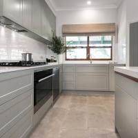 China Modular Grey Shaker Kitchen Cabinets 580mm Base Unit for Wholesale USA for sale