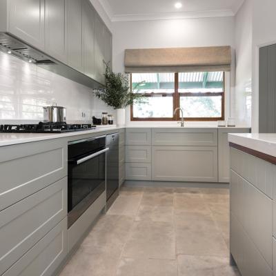China Modular Grey Shaker Kitchen Cabinets 580mm Base Unit for Wholesale USA for sale