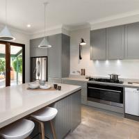 China Modular Grey Shaker Kitchen Cabinets 580mm Base Unit for Wholesale USA for sale