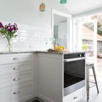 China RTA Kitchen Cabinet Standard Shaker Style U Shape White Kitchen Unit for sale