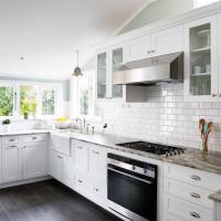 China RTA Kitchen Cabinet Standard Shaker Style U Shape White Kitchen Unit for sale