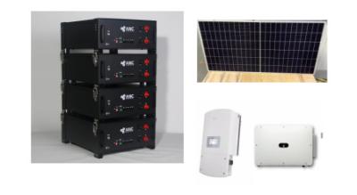 China 5kWh 51.2V 100Ah LiFePO4 Stacked Household Solar Battery Storage System for sale
