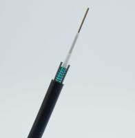 China OUTDOOR OPTICAL CABLE GYXTW SM G652D  4 Core Armored 8mm PE,  2*1.0mm Steel Wire Strength Member for sale