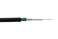 China OUTDOOR OPTICAL CABLE GYXTW SM G652D  4 Core Armored 8mm PE,  2*1.0mm Steel Wire Strength Member for sale
