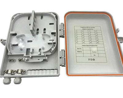 China 1 X 16 Optical Distribution Box 16 Core FTTH Terminal Box FDB white for sale