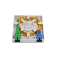 China FTTH Fiber Panel 86 Information Indoor Type 2 core  2 port Terminal box distribution box without adapters for sale