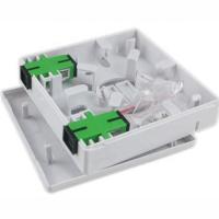 China FTTH Fiber Panel 86 Information Indoor Type 2 core  2 port Terminal box distribution box without adapters for sale