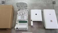 China 8 Ports White Fiber Optic Terminal Box Distribution Box FTTH BOX for sale
