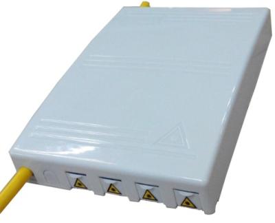 China 4 core Fiber Optic Terminal Box, ABS, white,FTTH for sale