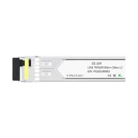 China 1.25Gbps Tx1310/Rx1550nm 20km SFP Bi-Directional Transceiver for sale